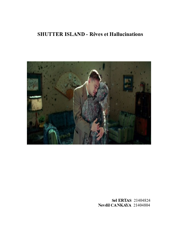 (PDF) SHUTTER ISLAND -Rêves et Hallucinations
