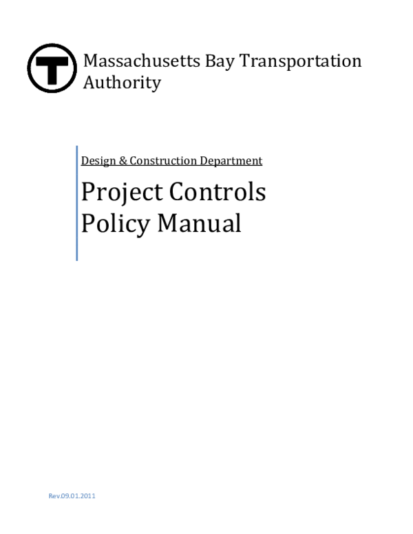 (PDF) Project Control Manual