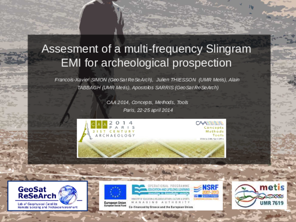 (PDF) Assessment of a Multi-frequency Slingram EMI for archaeological ...