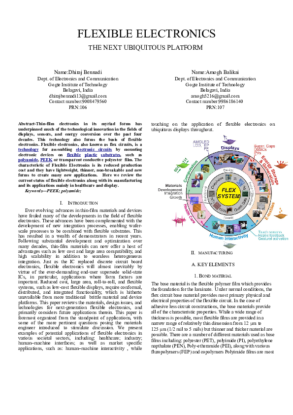(DOC) Flexible Electronics