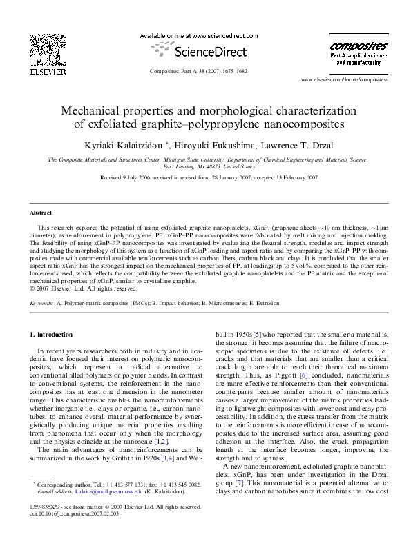 (PDF) Mechanical properties and morphological characterization of ...