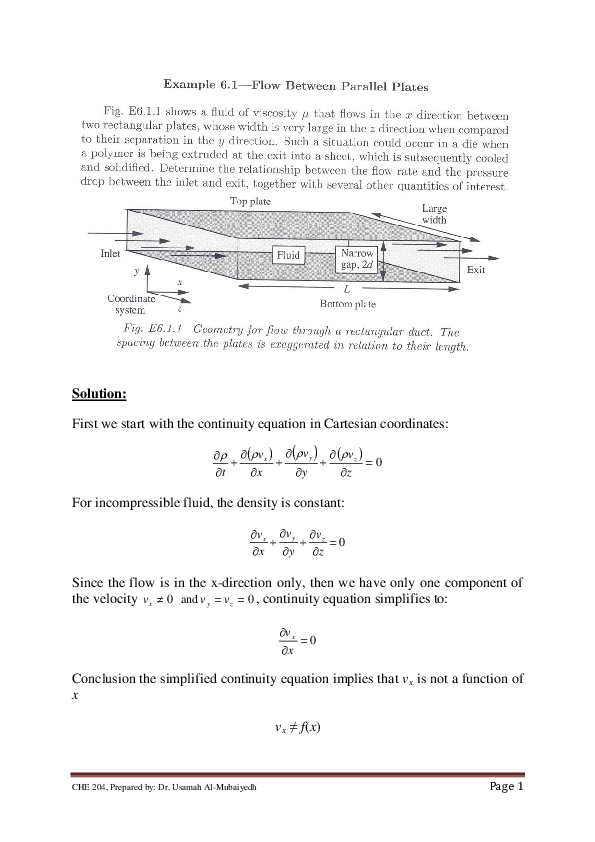 (PDF) Flow Between Parallel Plates