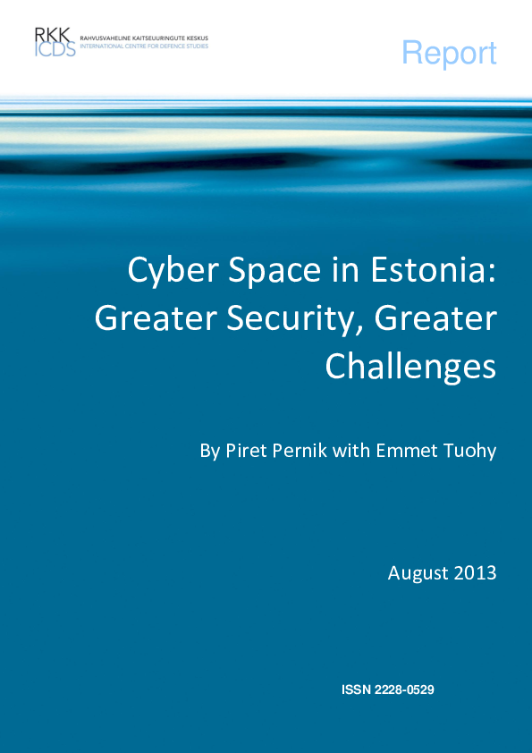 (PDF) Cyber Space in Estonia: Greater Security, Greater Challenges