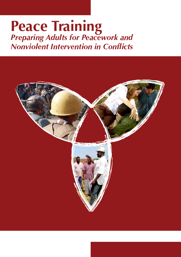(PDF) Peace Training: Preparing Adults for Nonviolent Intervention in ...