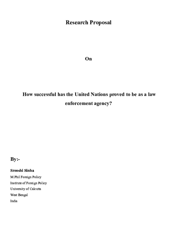 (DOC) Research Proposal On How successful has the United Nations proved ...