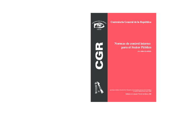 (PDF) Normas de control interno para el Sector Público