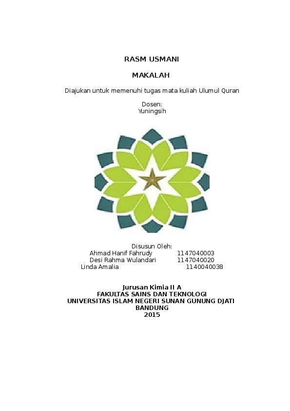 (DOC) Makalah Rasm Utsmani