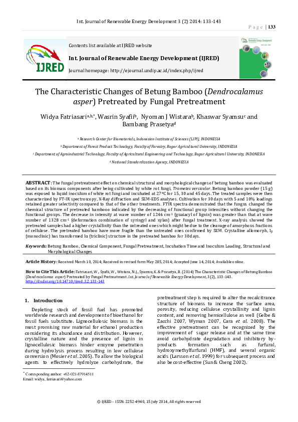 (PDF) Int. Journal of Renewable Energy Development (IJRED) The ...