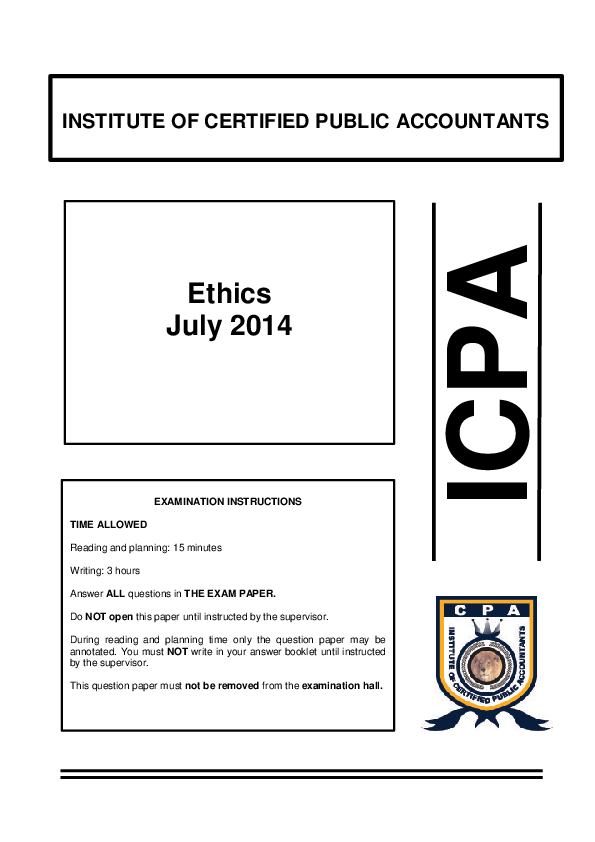 (PDF) ICPA INSTITUTE OF CERTIFIED PUBLIC ACCOUNTANTS