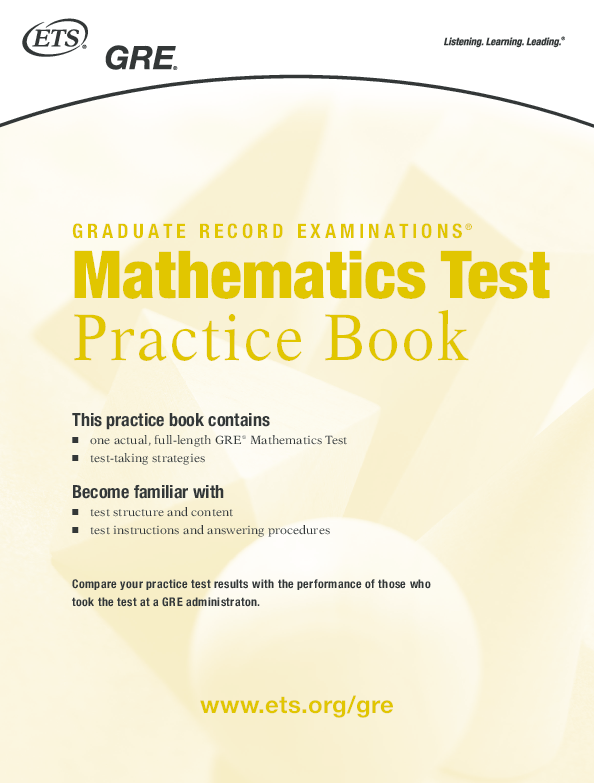 (PDF) graduate record examination