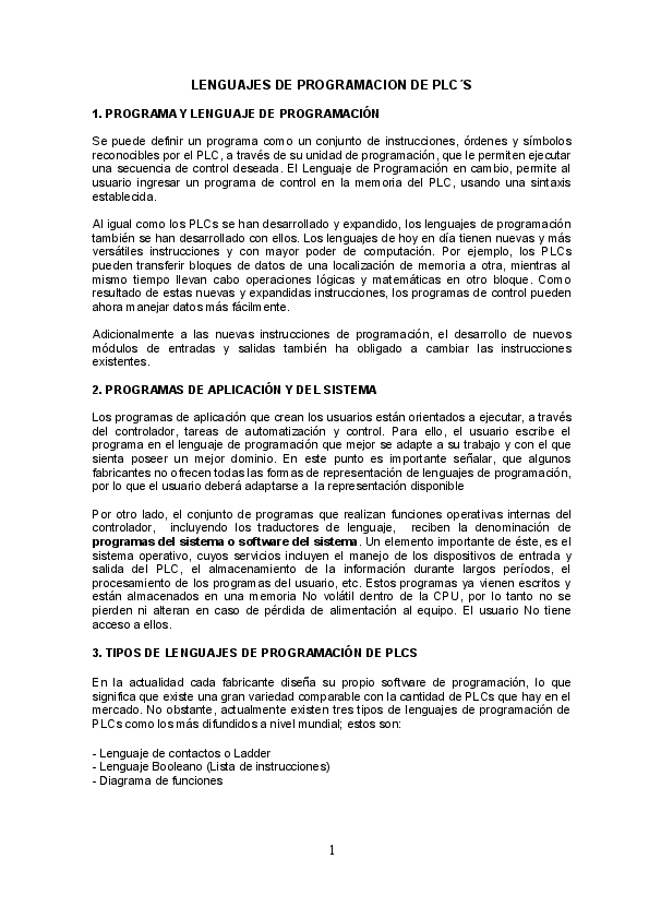 (PDF) PROGRAMACION DE PLC | David Quirós Lazareno - Academia.edu