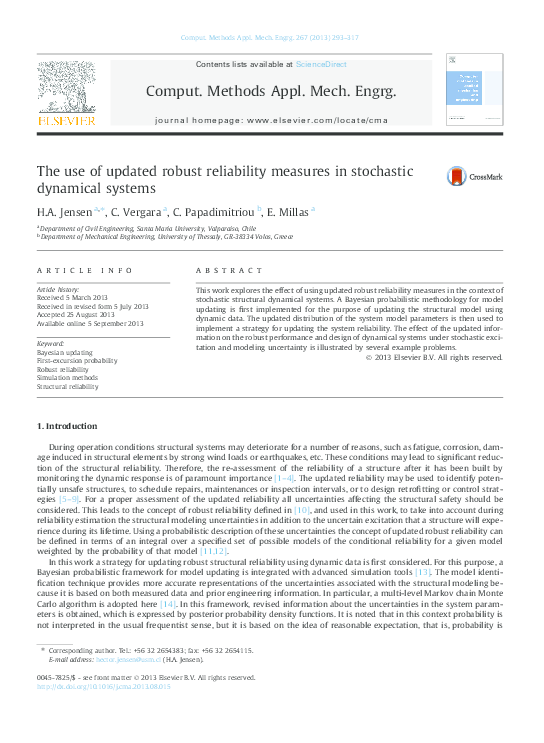 Pdf The Use Of Updated Robust Reliability Measures In Stochastic