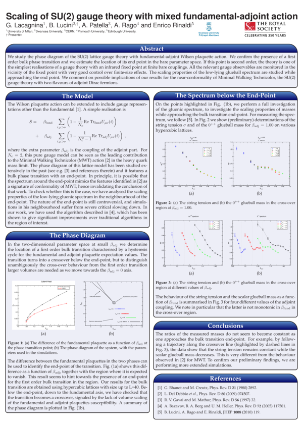 (PDF) Scaling of SU (2) gauge theory with mixed fundamental-adjoint action