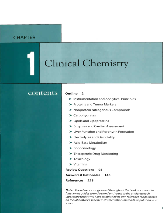 (PDF) clinical chemistry