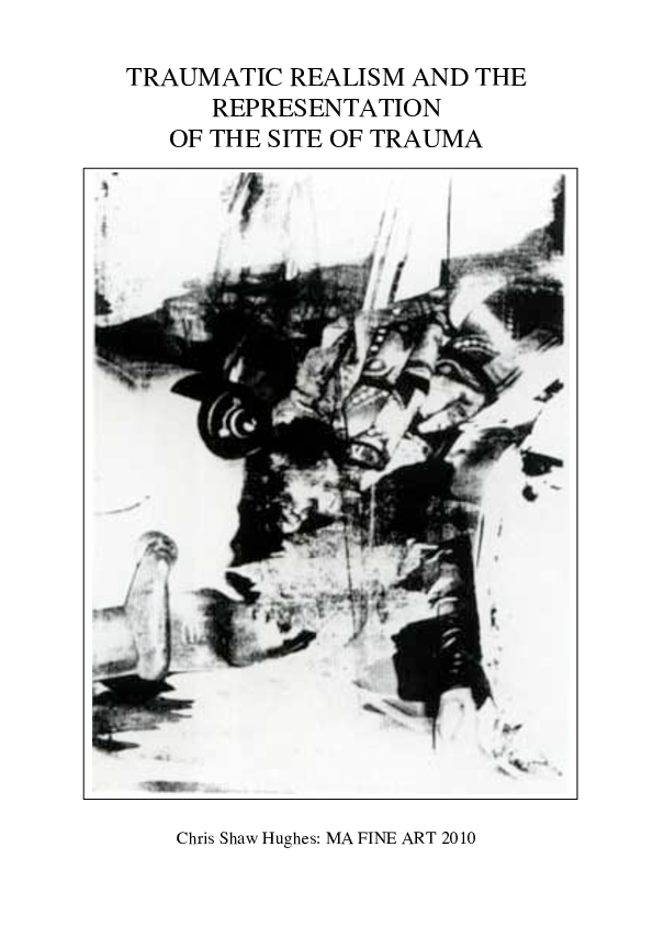 (PDF) Traumatic Realism and the representation of the site of trauma