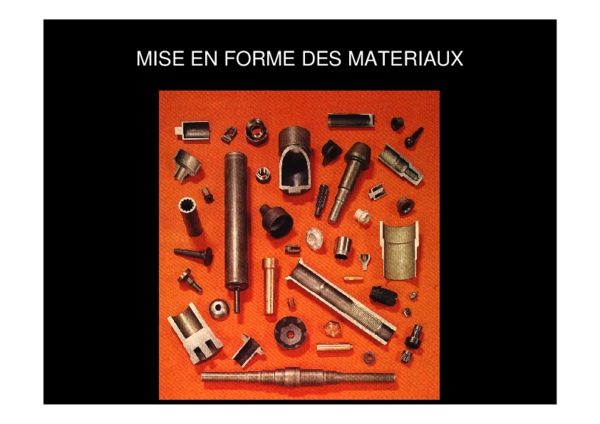 (PDF) Forgeage industriel Estampage Matriçage Extrusion Emboutissage ...