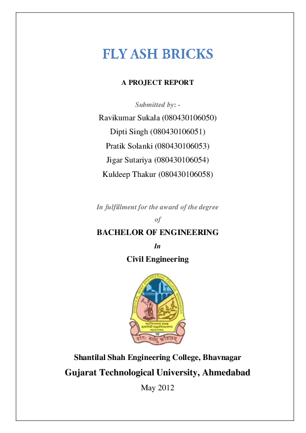 (PDF) A PROJECT REPORT