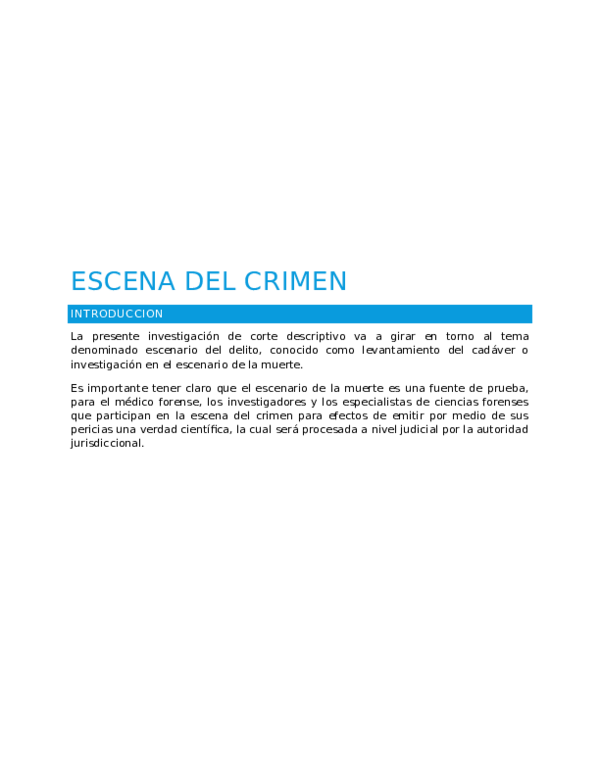 (DOC) Escena DEL CRIMEN