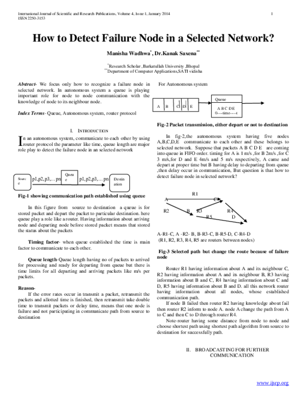(PDF) How to Detect Failure Node in a Selected Network?