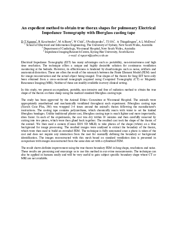 (PDF) An expedient method to obtain true thorax shapes for pulmonary ...