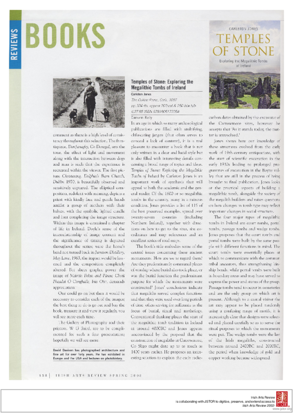 Review: ‘Temples of Stone: Exploring the Megalithic Tombs of Ireland ...