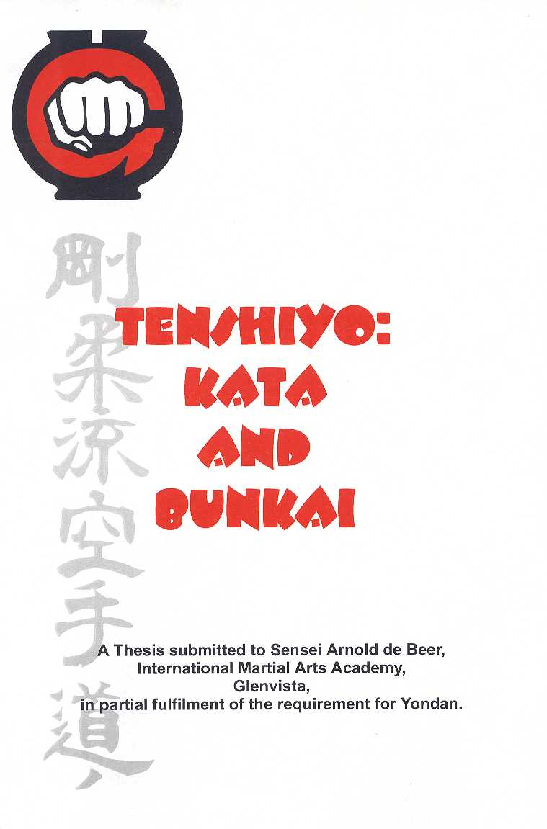 (PDF) Tensho: Kata and Bunkai