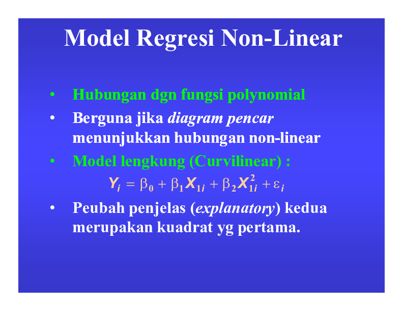 (PDF) Model Regresi Non-Linear X X Y 2 1 2 1 1 0