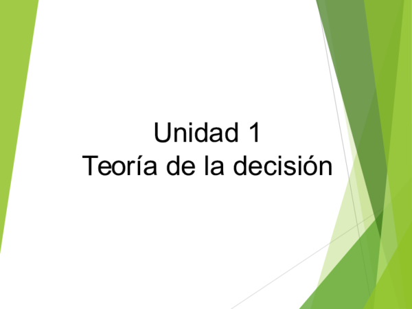 (PPT) Teoria de la Decision