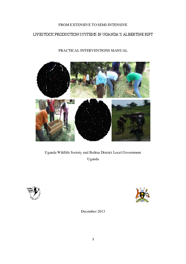 (PDF) From Extensive to Semi-intensive Livestock Production Systems in ...