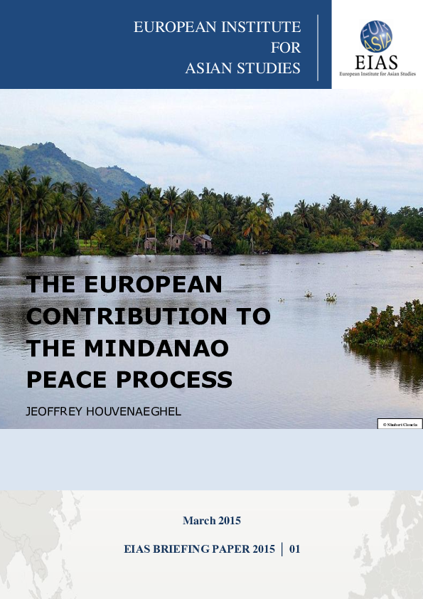 (PDF) The European Contribution to the Mindanao Peace Process