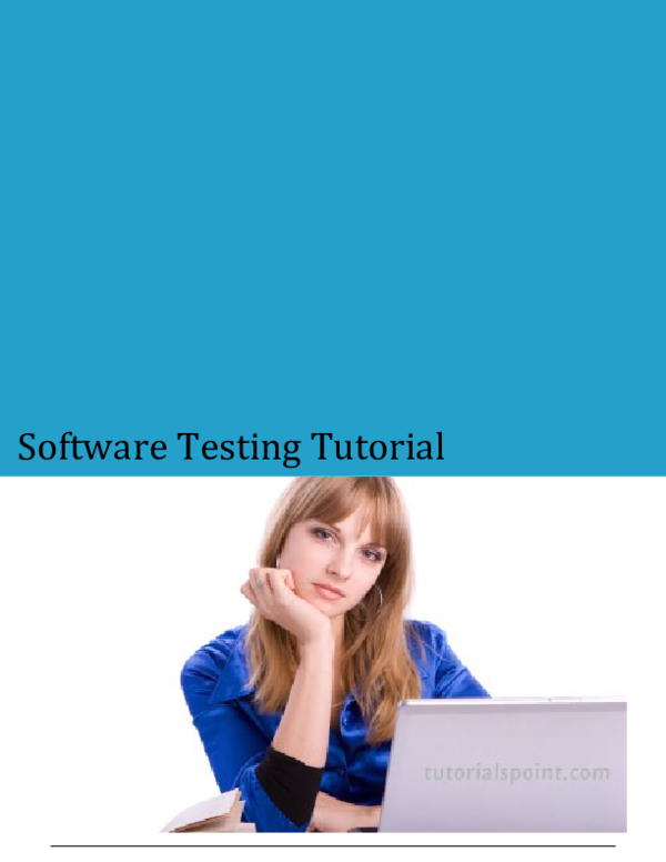 (PDF) Software Testing Tutorial