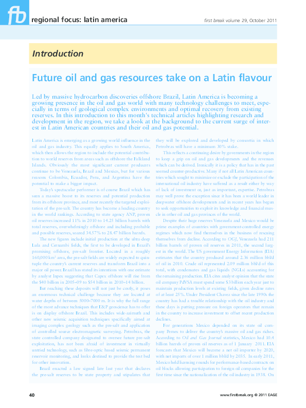 (PDF) regional focus: latin america