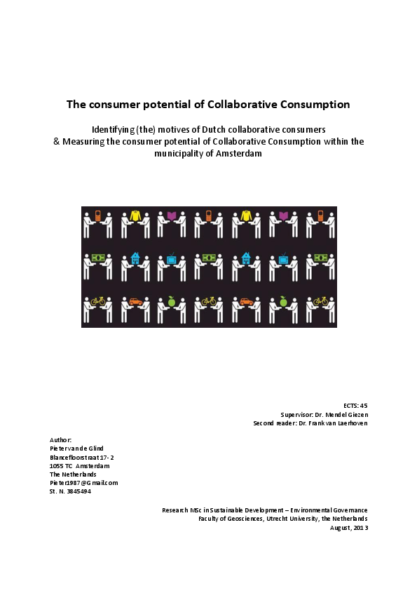 (PDF) The consumer potential of Collaborative Consumption