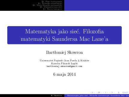 (PDF) Mathematics as a Network. Saunders Mac Lane’s Philosophy of ...