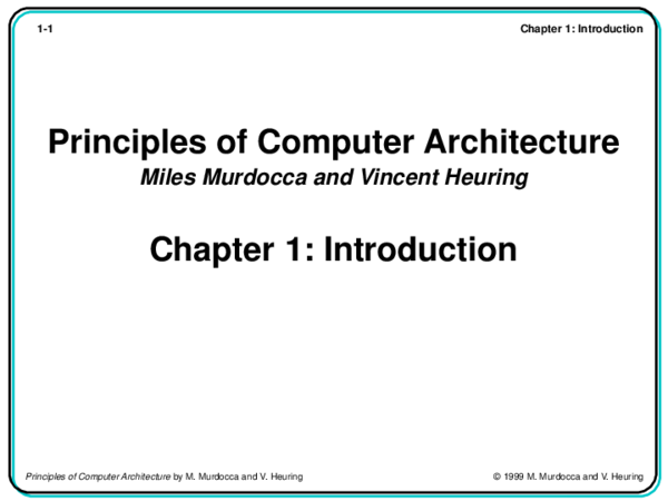 (PDF) CSC 215 - Computer Architecture