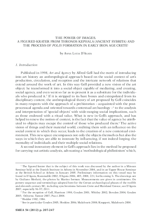 (PDF) The power of images. A figured krater from Thronos Kephala ...