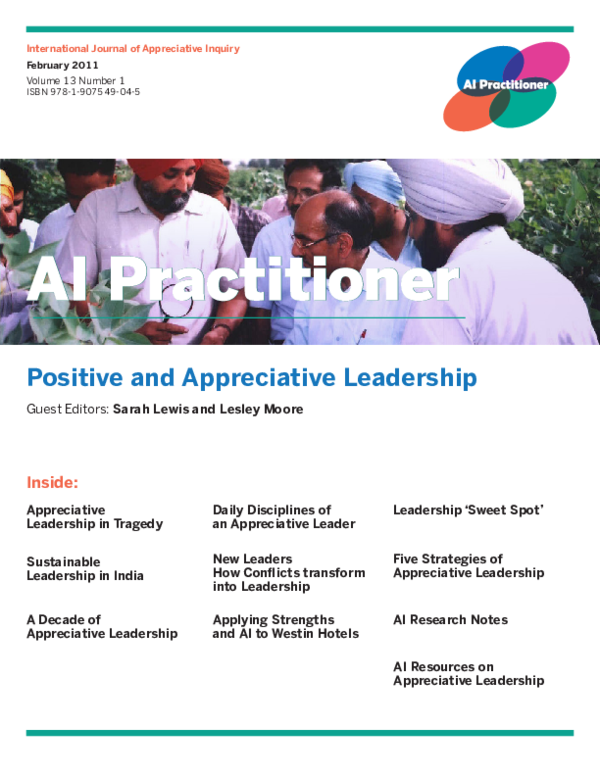 (PDF) VALUE Leadership - Appreciative Leadership for Sustainable ...