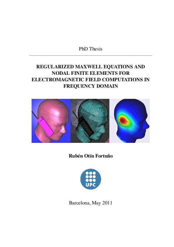 (PDF) REGULARIZED MAXWELL EQUATIONS AND NODAL FINITE ELEMENTS FOR ELECTROMAGNETIC FIELD ...