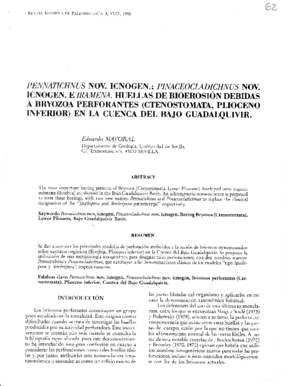(PDF) Pennatichnus nov. incogen., Pinaceocladichnus nov. icnogen. e ...