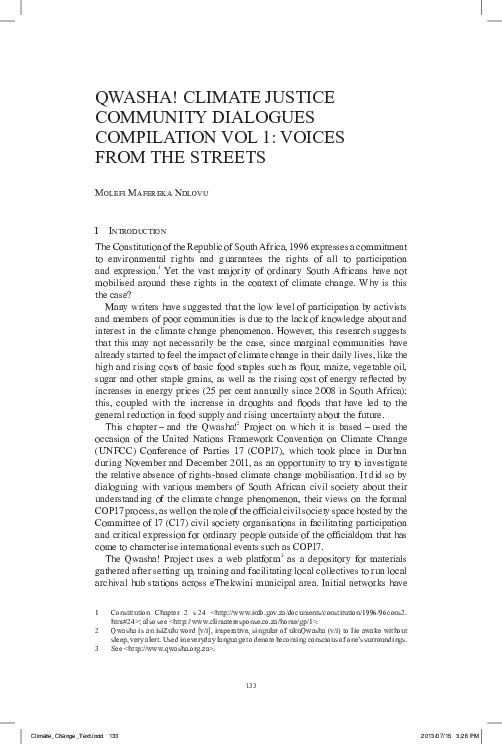 (PDF) Qwasha! Climate Justice Community Dialogues Compilation vol 1 ...