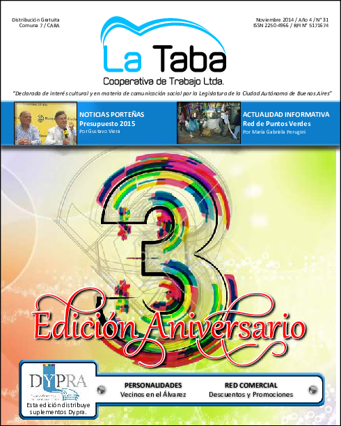 (PDF) Revista La Taba (cooperativismo) BsAs Argentina