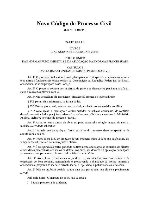 (DOC) Nuevo Código del Proceso Civil de Brasil - Novo Código de ...