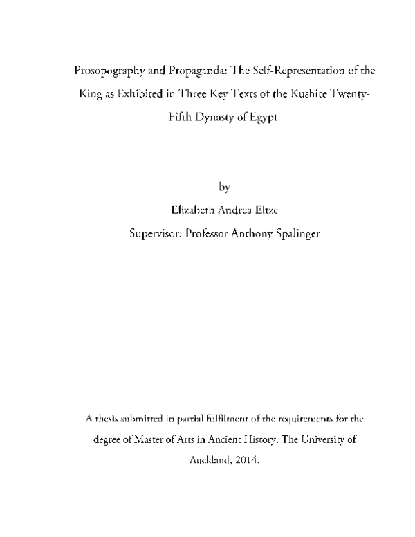 (PDF) Masters Thesis - Prosopography and Propaganda: The Self ...