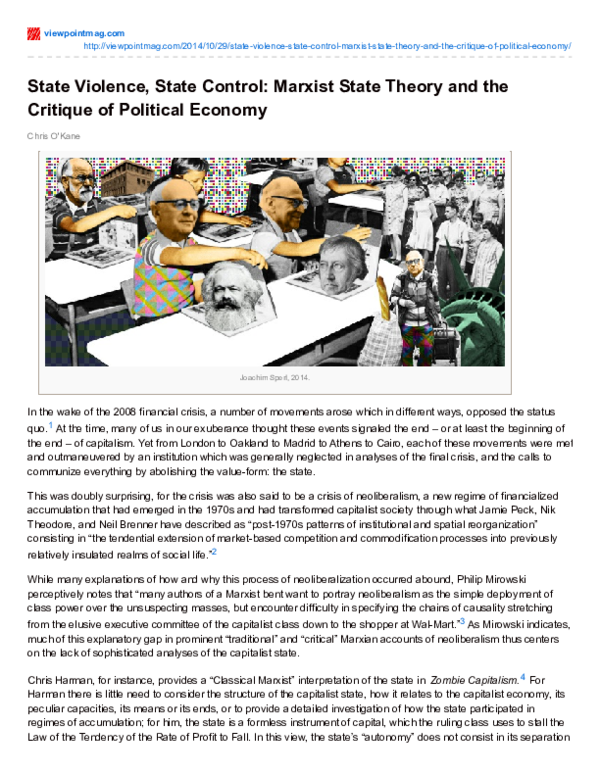 State Violence, State Control: Marxist State Theory and the Critique of ...