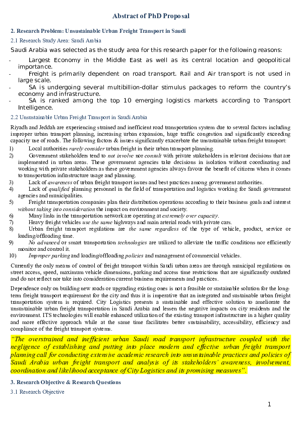 (DOC) Abstract Ph D Proposal