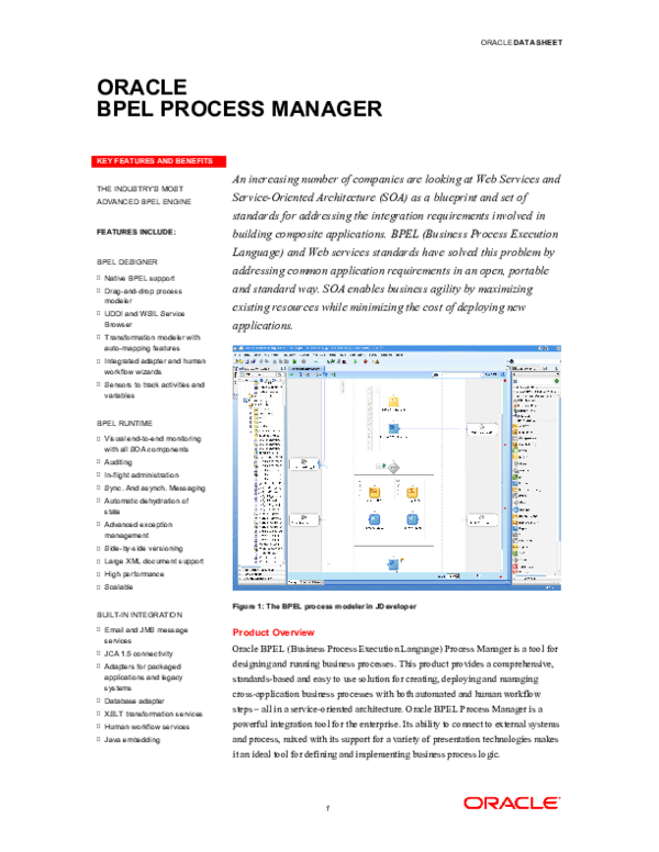 (PDF) ORACLE BPEL PROCESS MANAGER