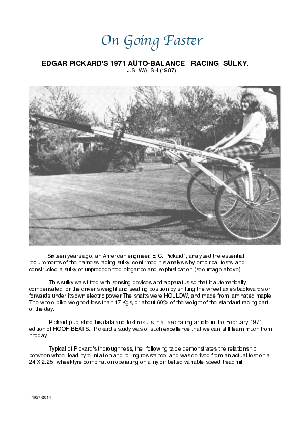 (PDF) On Going Faster