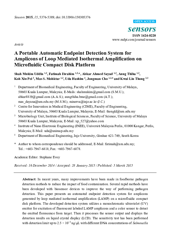 (PDF) A Portable Automatic Endpoint Detection System for Amplicons of ...