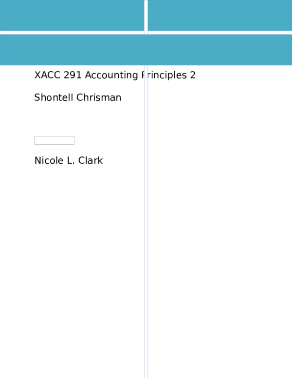 (DOC) XACC 291 WK 5 CHECKPOINT STOCKS- N CLARK