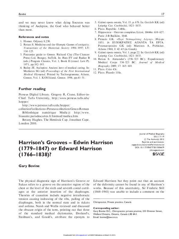 (PDF) Harrison's Grooves-Edwin Harrison(1779-1847) or Edward Harrison ...
